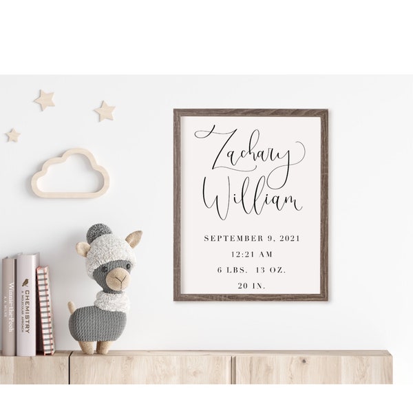 Birth Stat Sign - Etsy