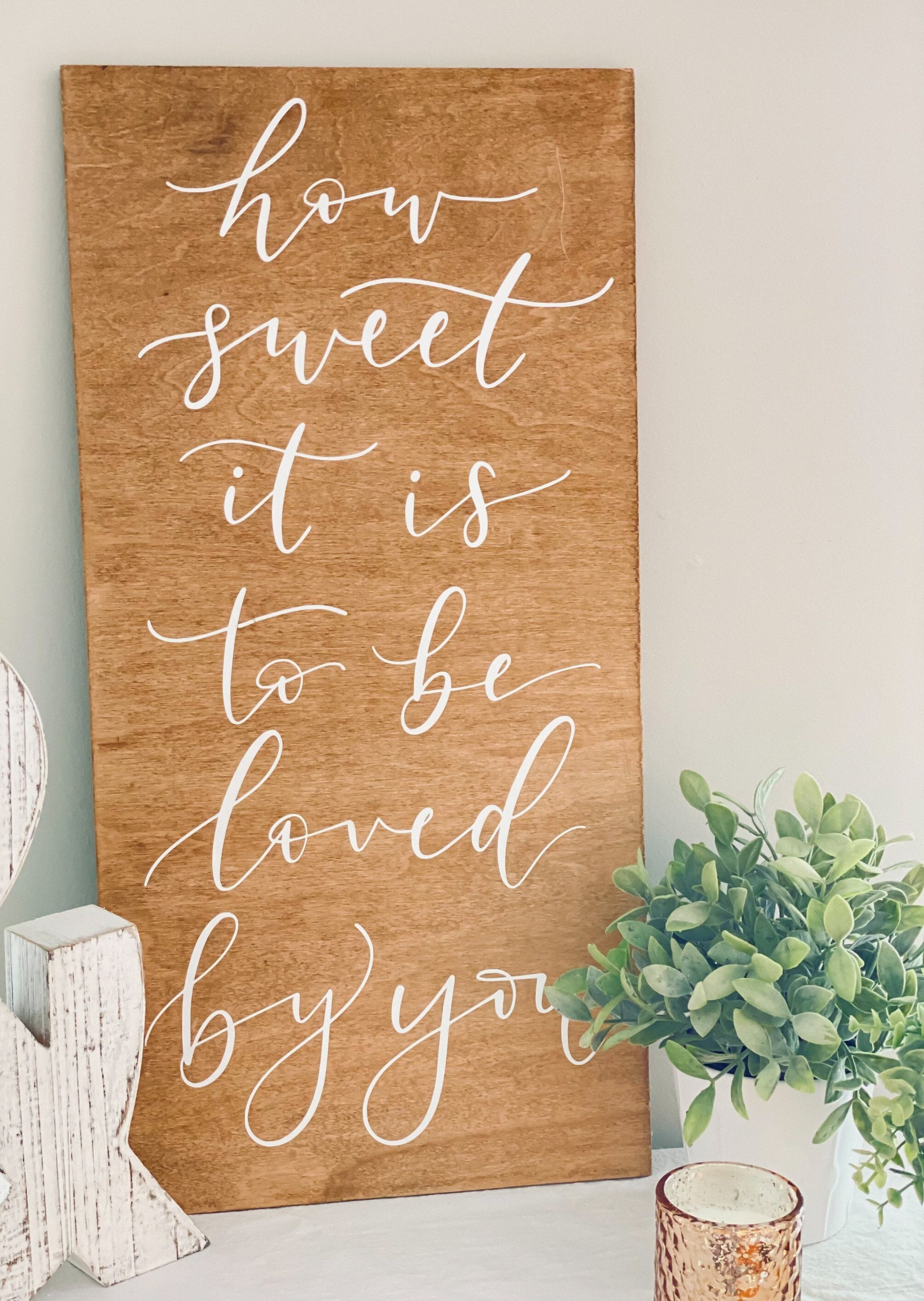 Wedding Cake Sign Cake Table Sign Cake Sign How Sweet it | Etsy