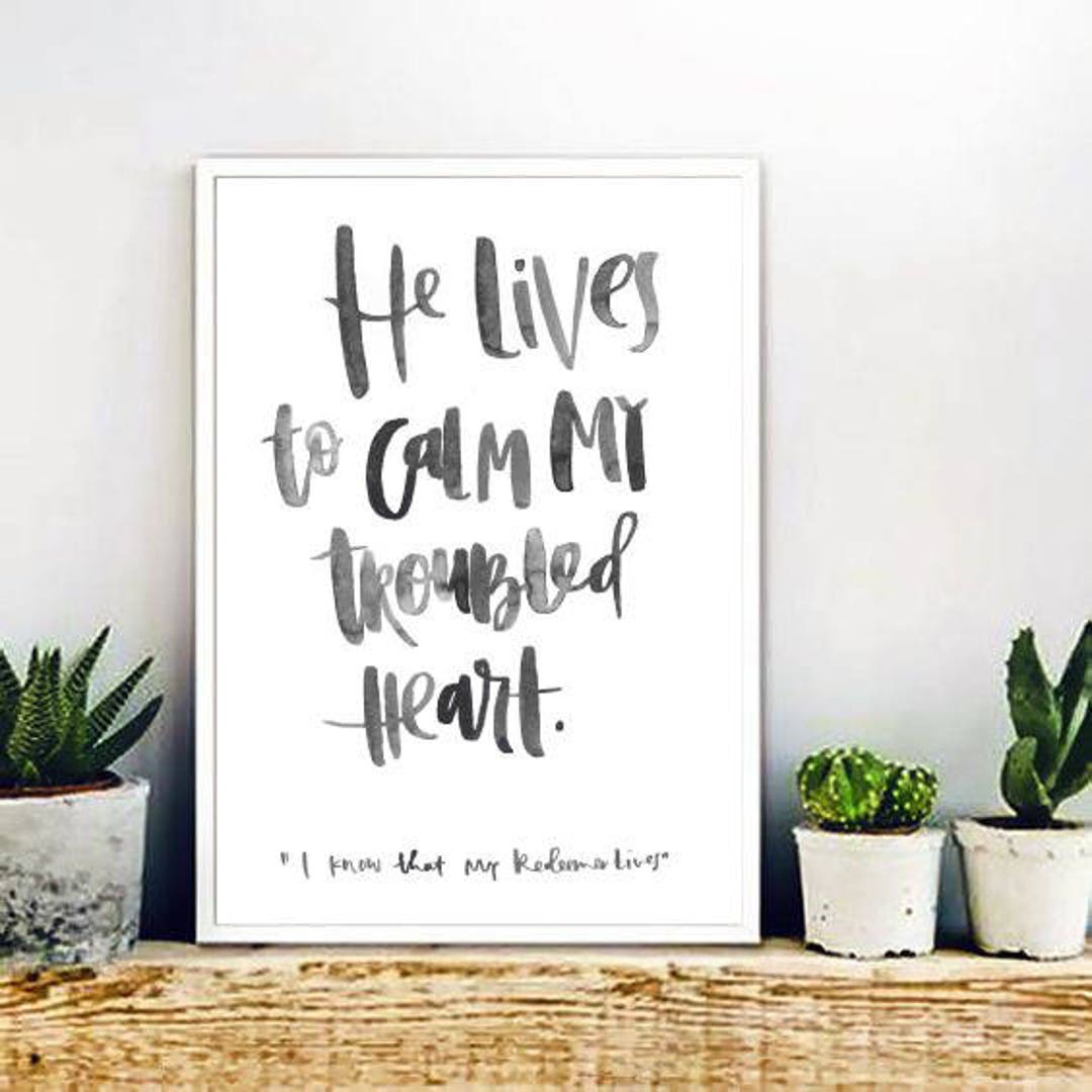 He Lives Digital Art Print - Etsy