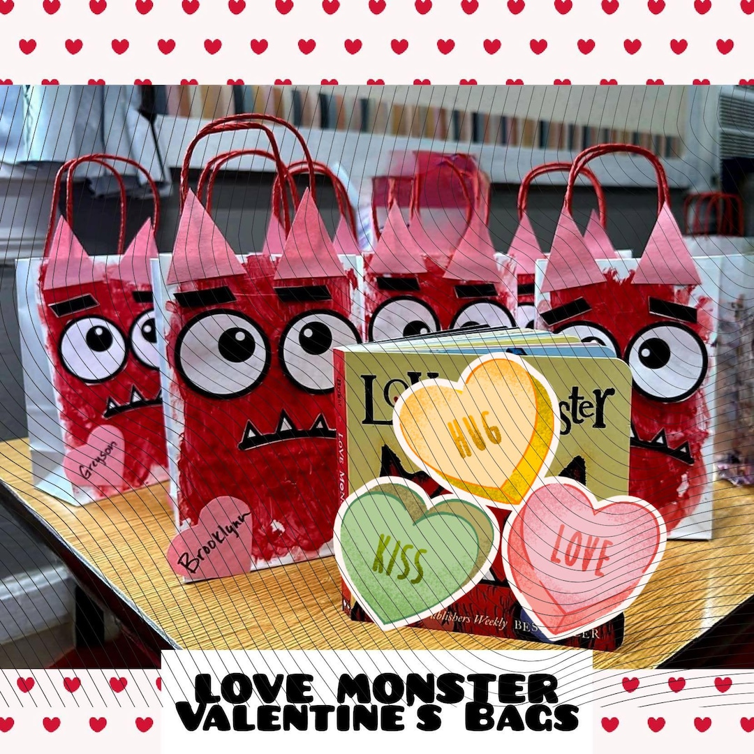 Valentine's Day Crafts Mini Bundle, Monster, Love Bug, Candy Heart ...