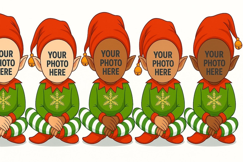 ELF Craft 2025 Editable Canva Template | Photo Christmas Craft for Kids ...