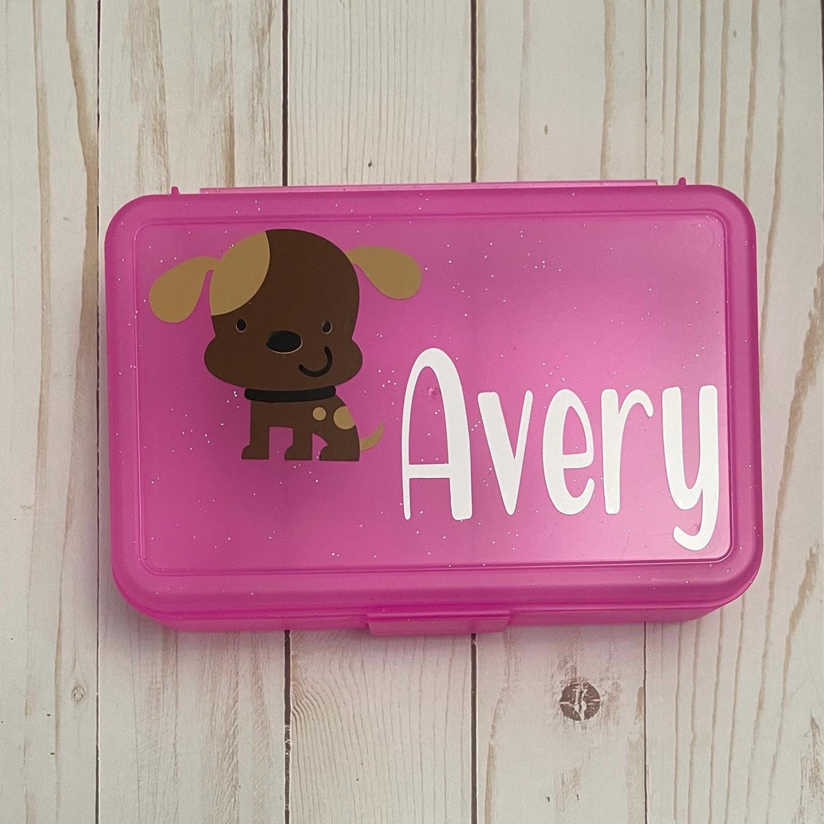 Puppy Dog Pencil Box, Back to School Pencil Box, Name Pencil Box ...