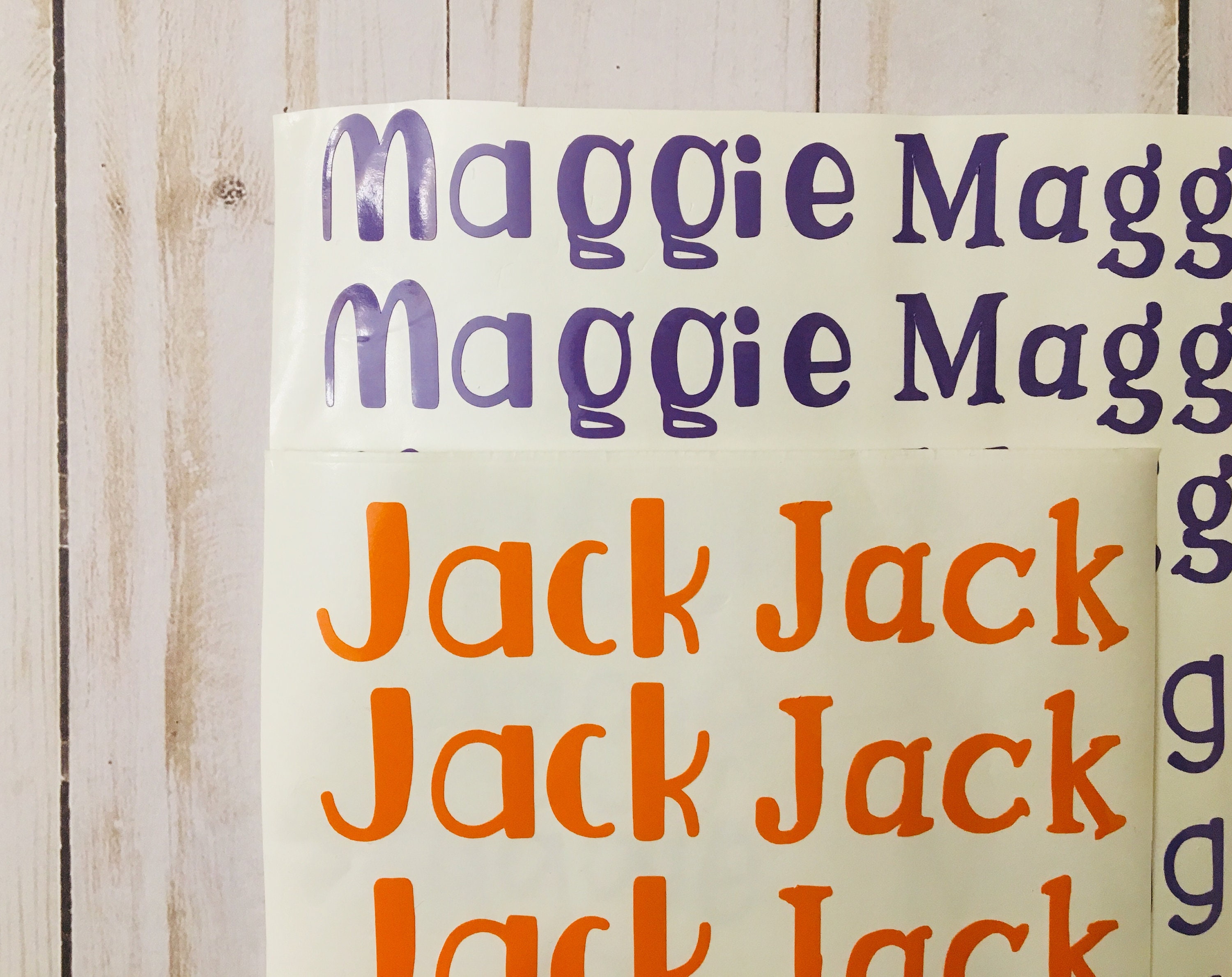 Back to School Supply Label Set Custom Name Decal Set of 12 | Etsy