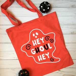 Hey Ghoul Hey Trick or Treat Bag, Personalized Halloween Candy Sack ...
