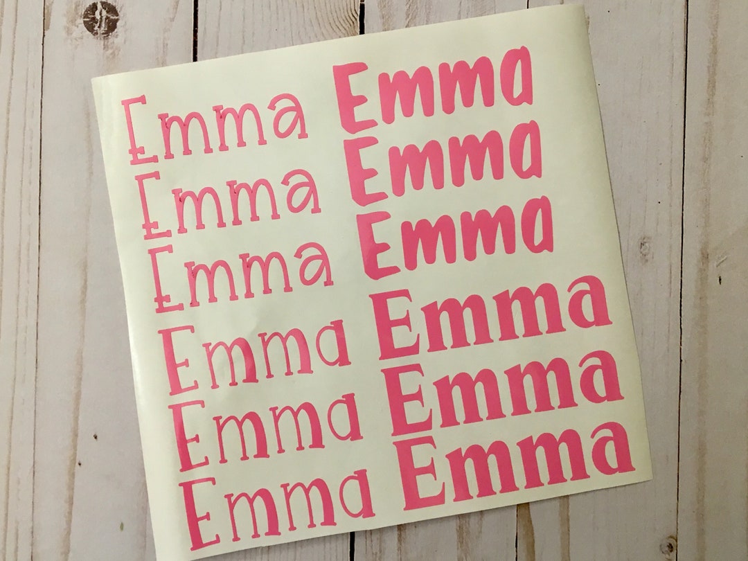 Back to School Supply Label Set, Kids Name Decals, Set of 12, Daycare ...