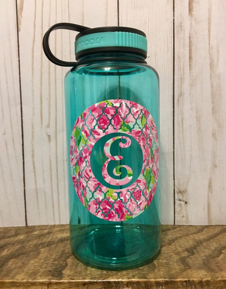 Wide Mouth Water Bottle Personalized Monogram Water Bottle | Etsy