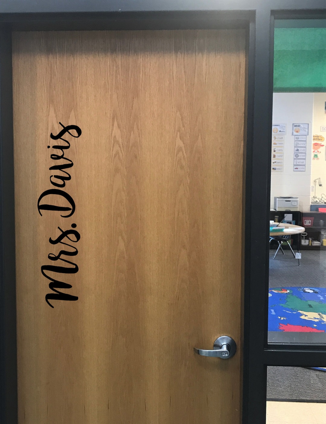 Teacher Name Door Decal, Classroom Door Sticker, Back to School ...