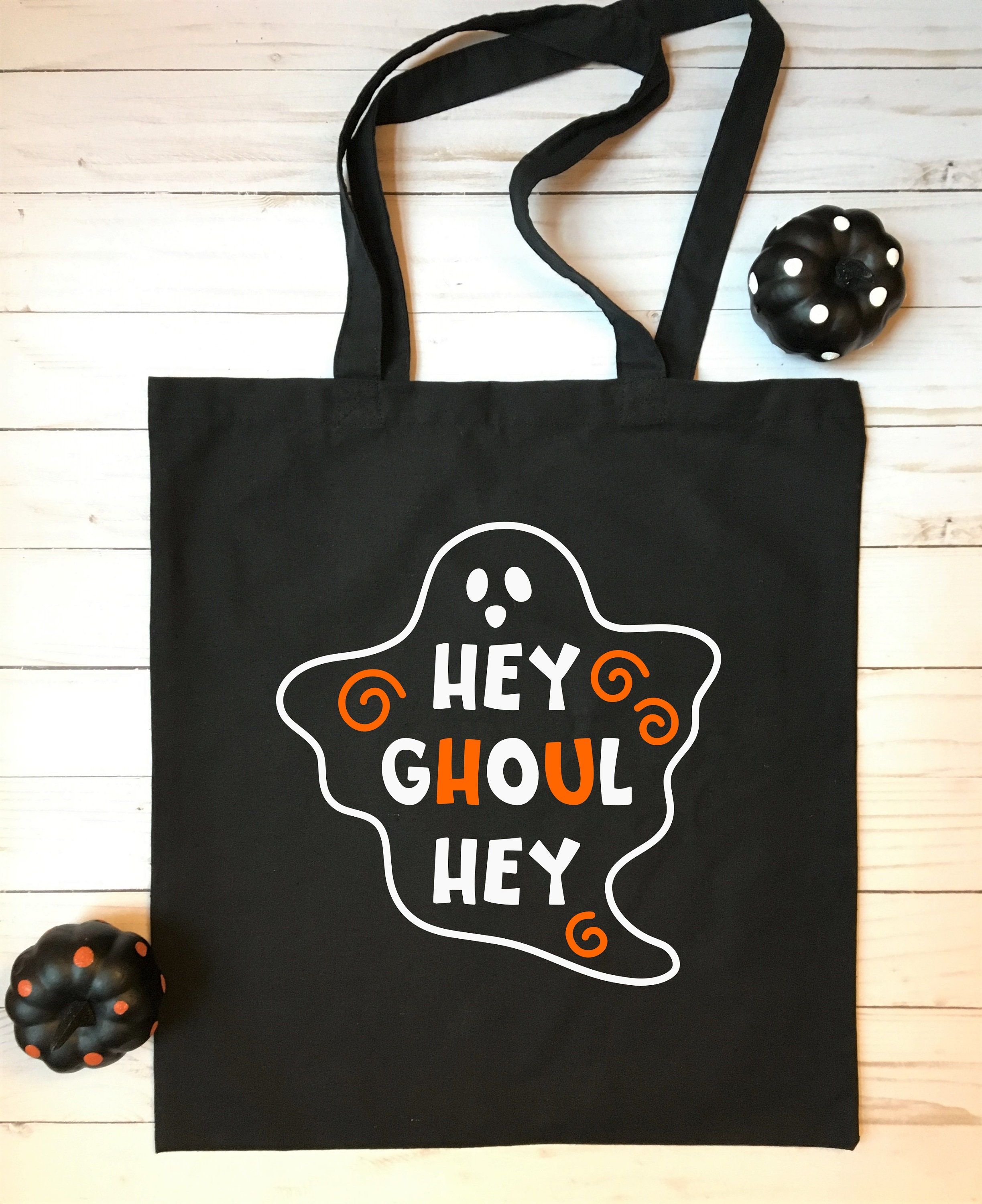 Hey Ghoul Hey Trick or Treat Bag Personalized Halloween Candy | Etsy