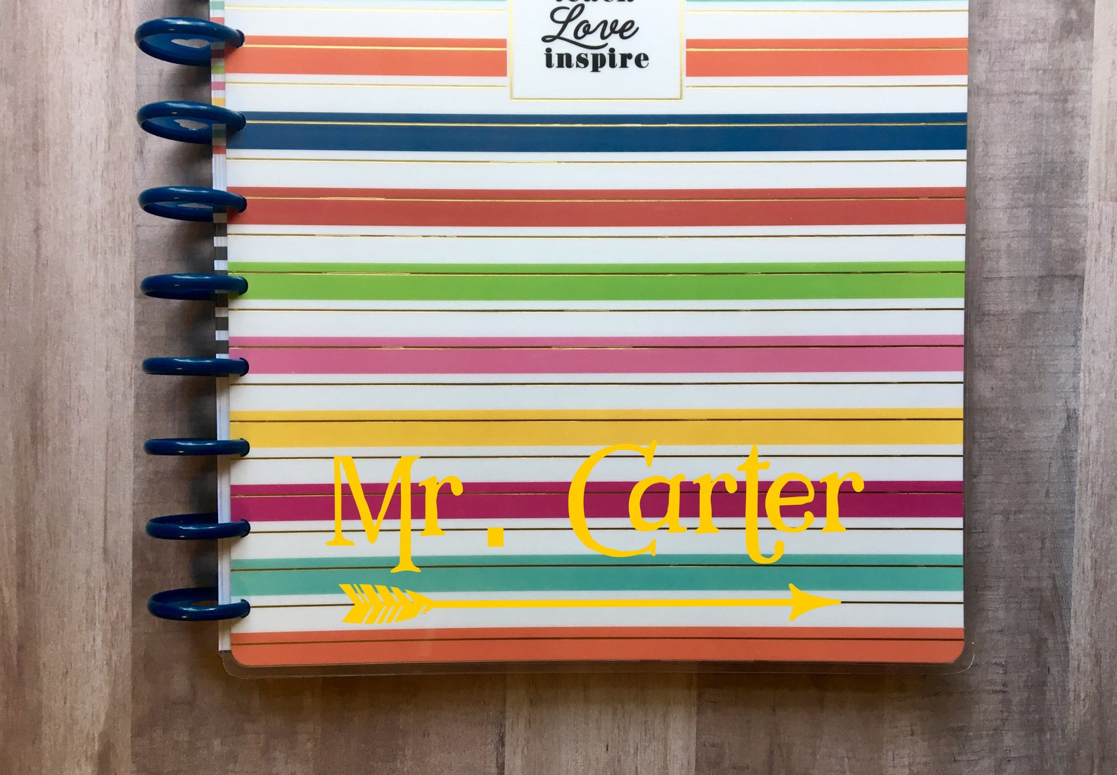 Teacher Apple Decal Teacher Planner Sticker Teacher Gift | Etsy