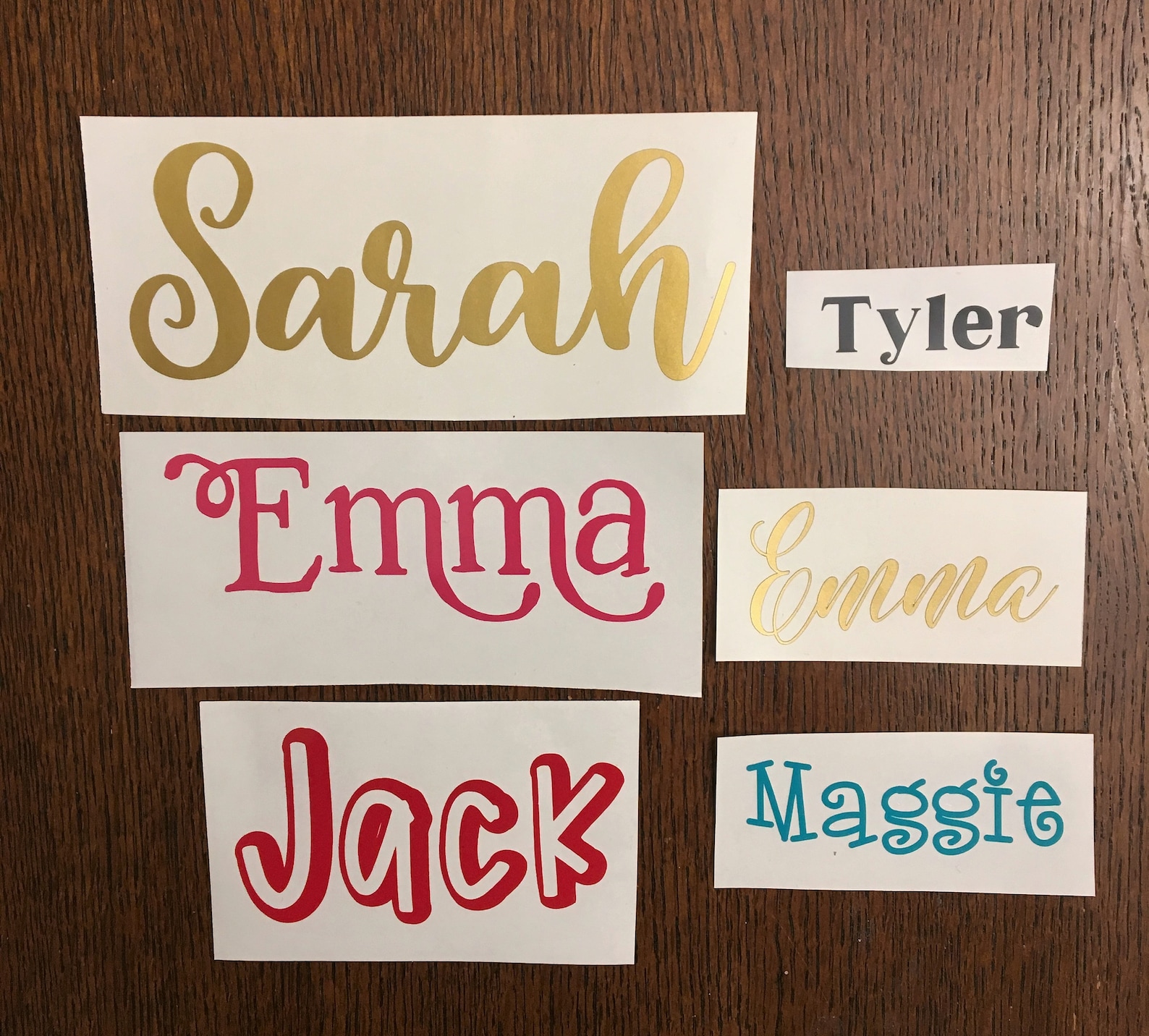 Custom Name Decal Vinyl Name Sticker Personalized Name | Etsy