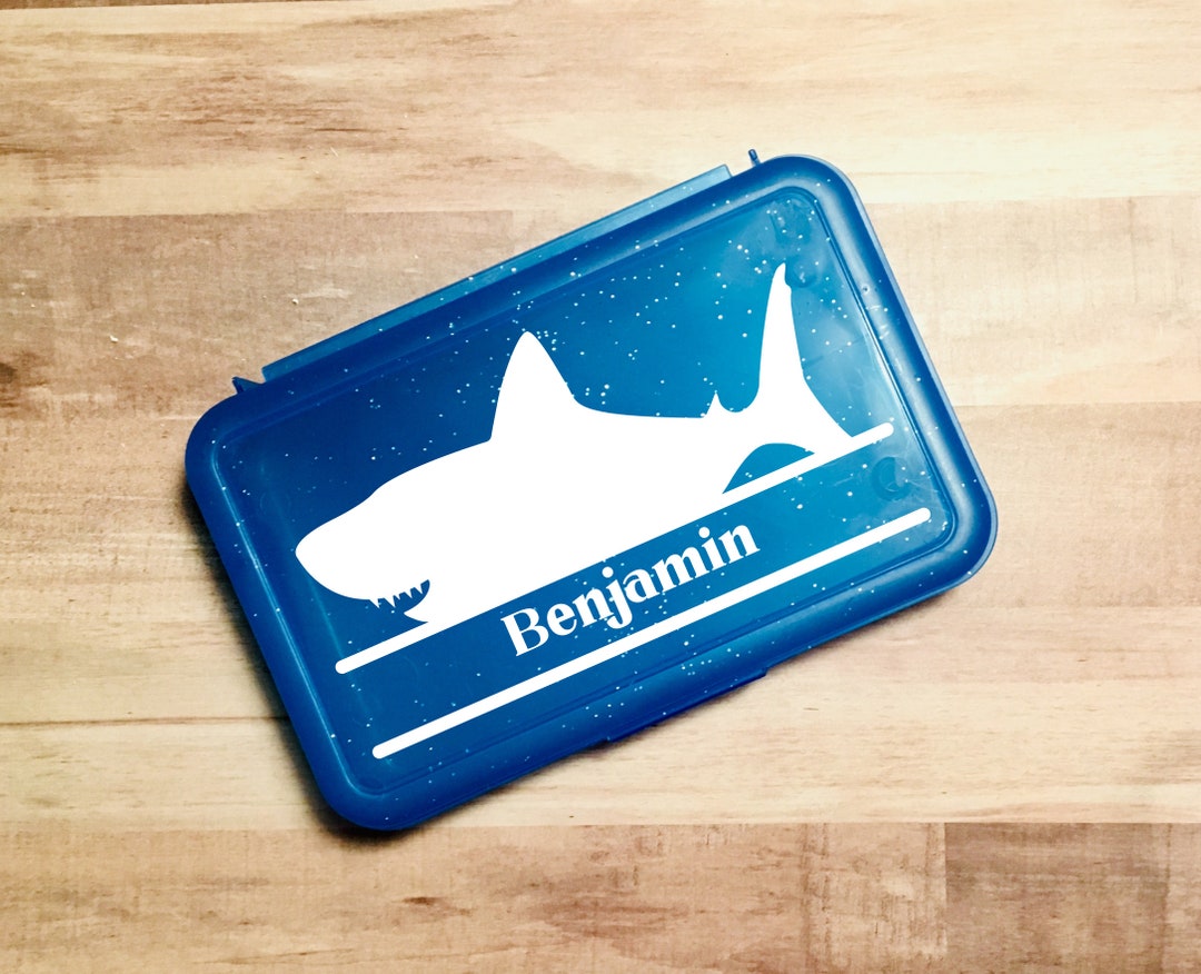 Personalized Shark Pencil Box, Back to School Pencil Box, Boys Pencil ...