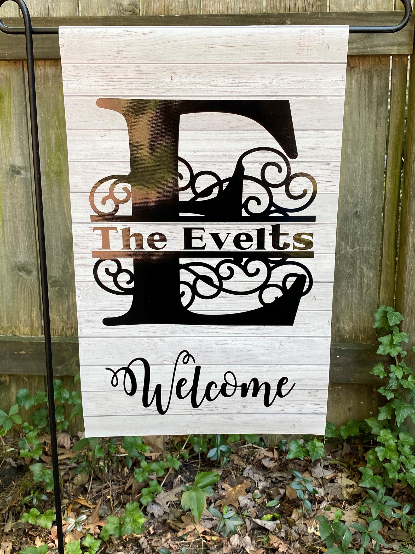 Personalized Garden Flag Monogram House Flag Farmhouse - Etsy