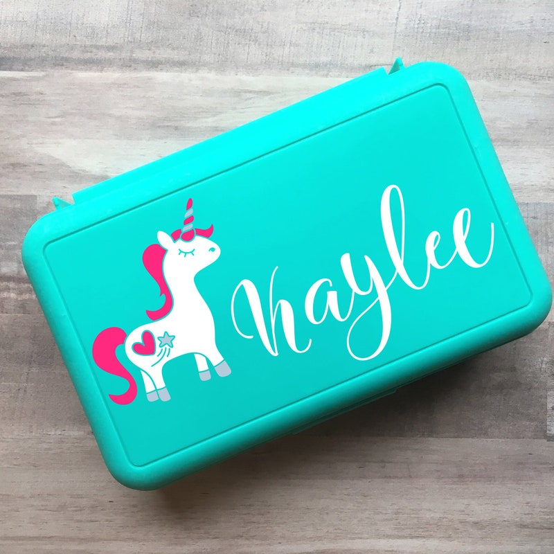 Unicorn Pencil Box Unicorn - Etsy