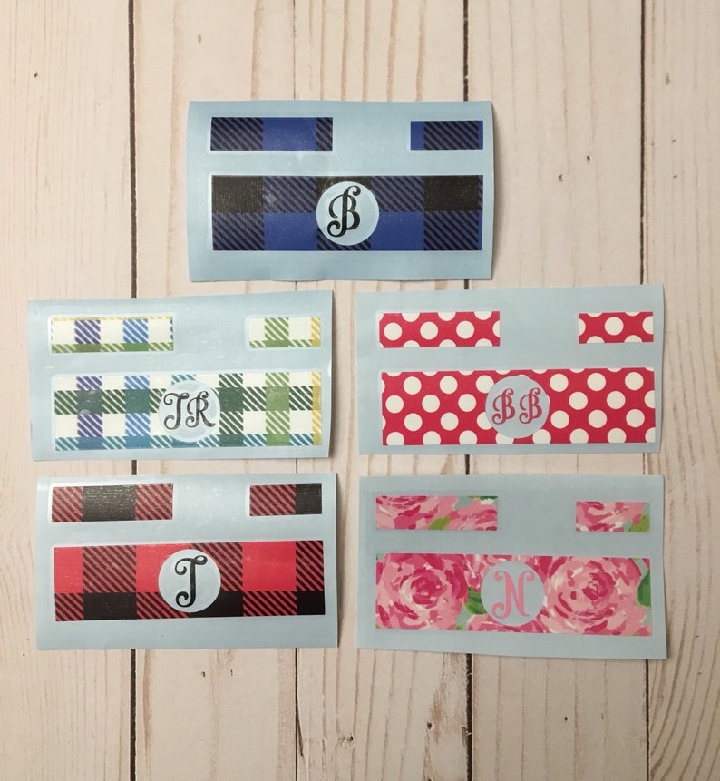 IPhone Charger Monogram Decal, Personalized Initial Vinyl Sticker ...