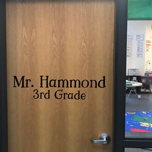 Classroom Door Decal, Teacher Door Sticker, Back to School Decoration ...