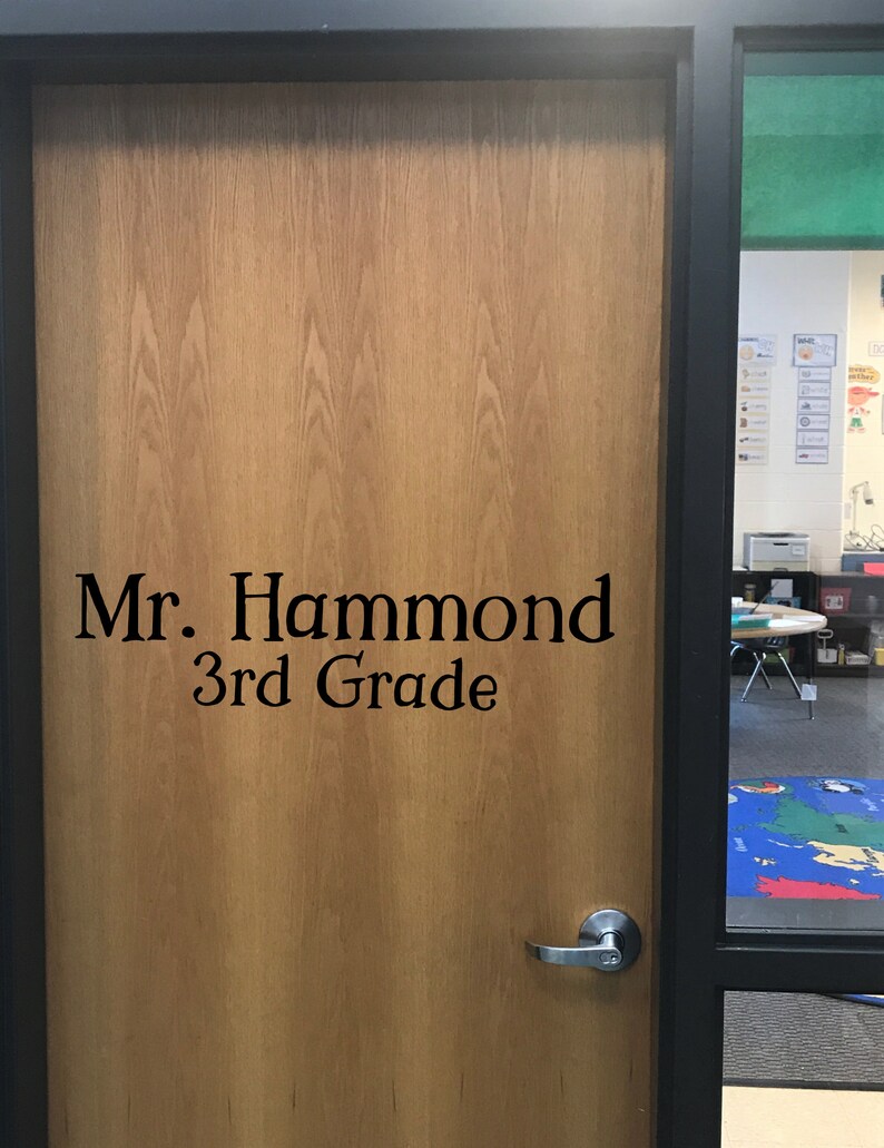 Classroom Door Decal Teacher Door Sticker Back to School - Etsy