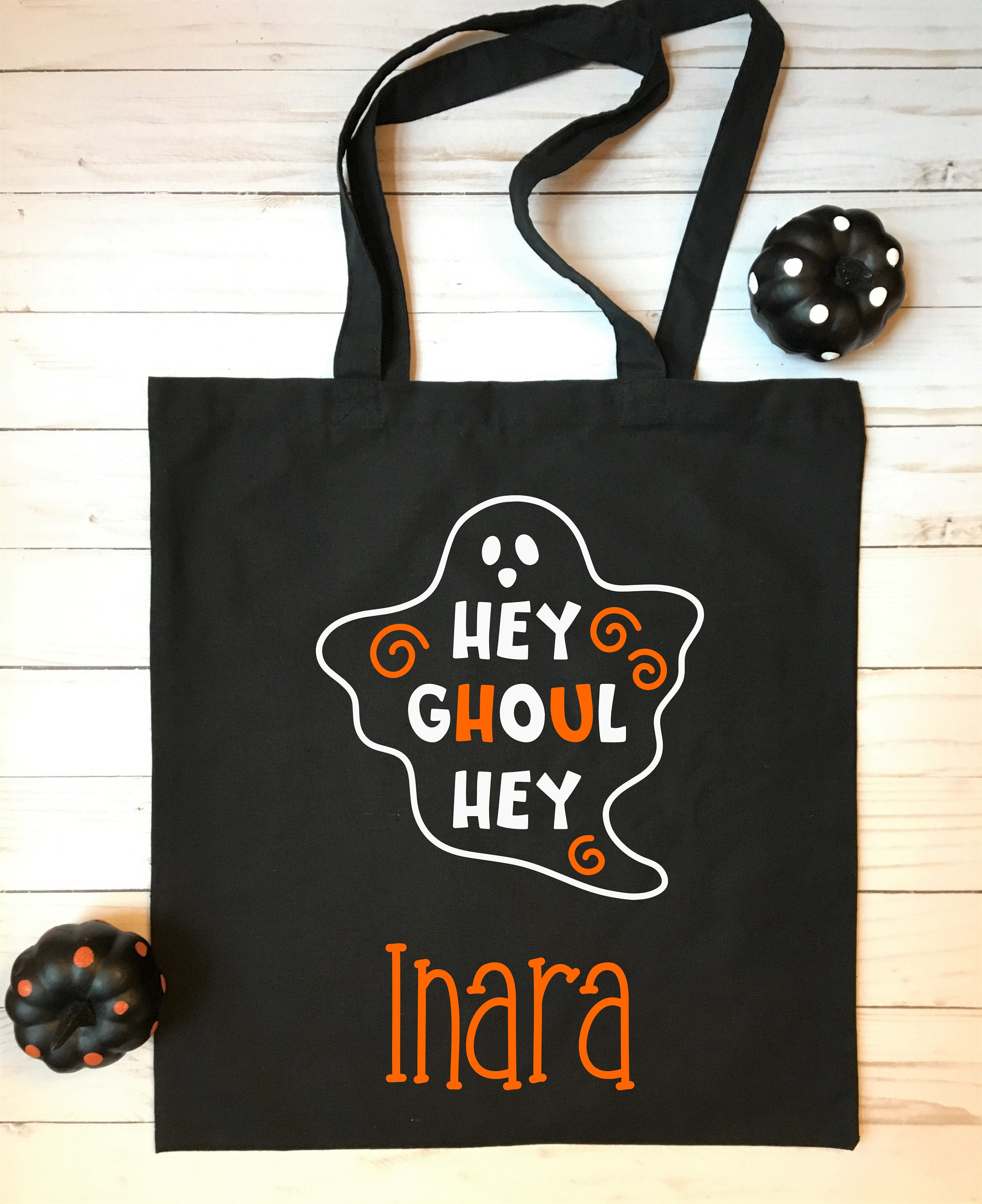 Hey Ghoul Hey Trick or Treat Bag Personalized Halloween Candy | Etsy