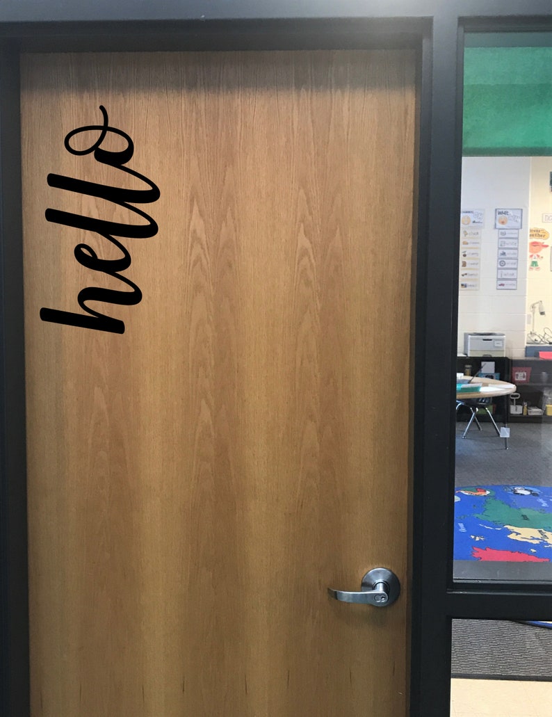 Teacher Name Door Decal Classroom Door Sticker Back to - Etsy