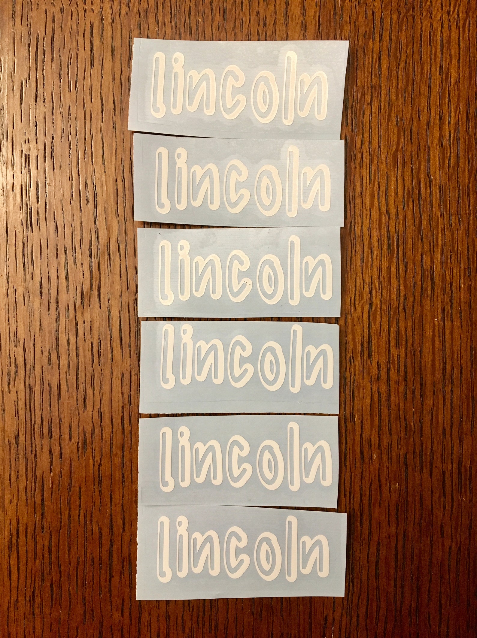 Custom Name Decal Set of 6 Vinyl Name Decal Personalized - Etsy