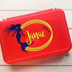 Mermaid Pencil Box, Girls Personalized Pencil Box, Back to School Gift ...