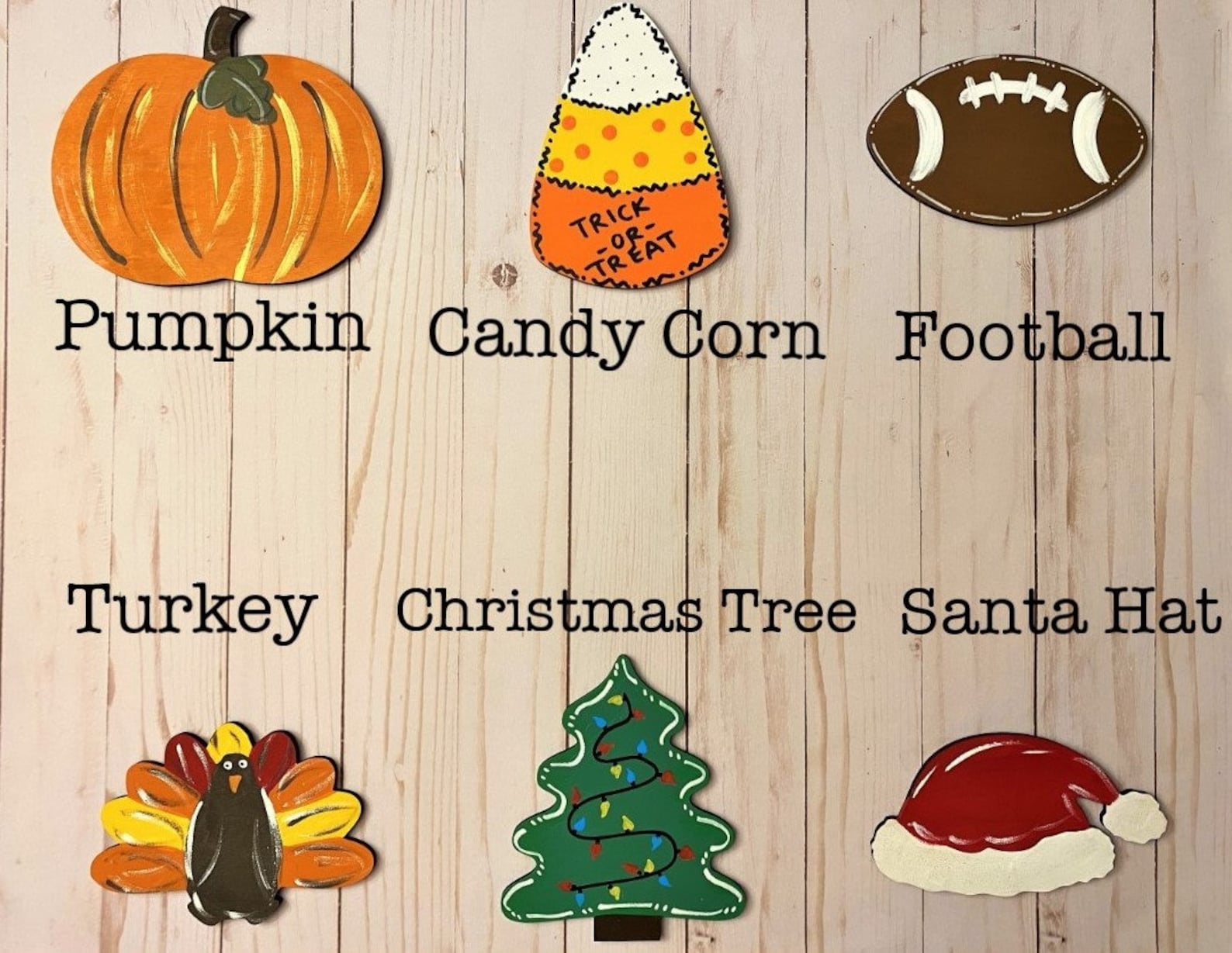 Interchangeable Welcome Sign Pieces, Seasonal HOME Wood Shapes, Season ...