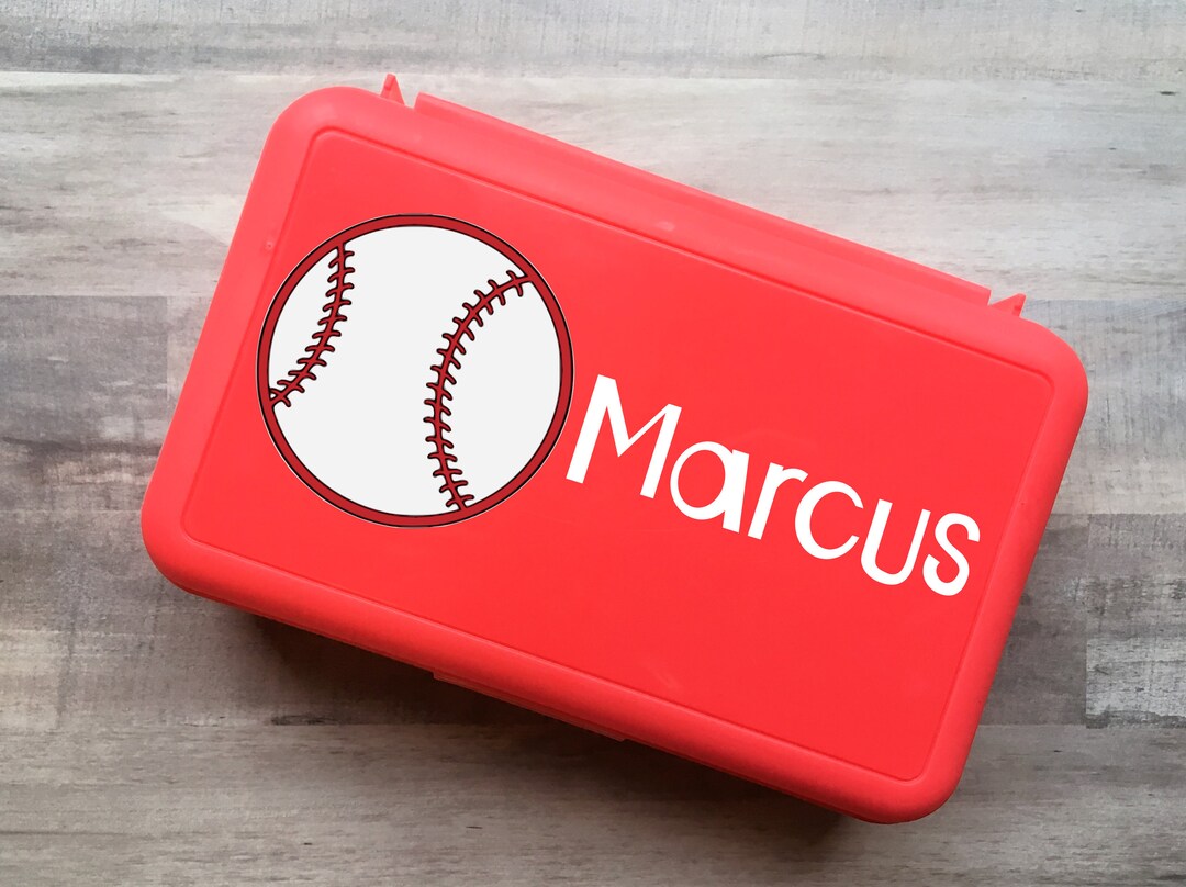 Personalized Pencil Box, Back to School Pencil Box, Baseball Pencil Box ...