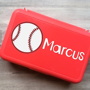 Personalized Pencil Box, Back to School Pencil Box, Baseball Pencil Box ...