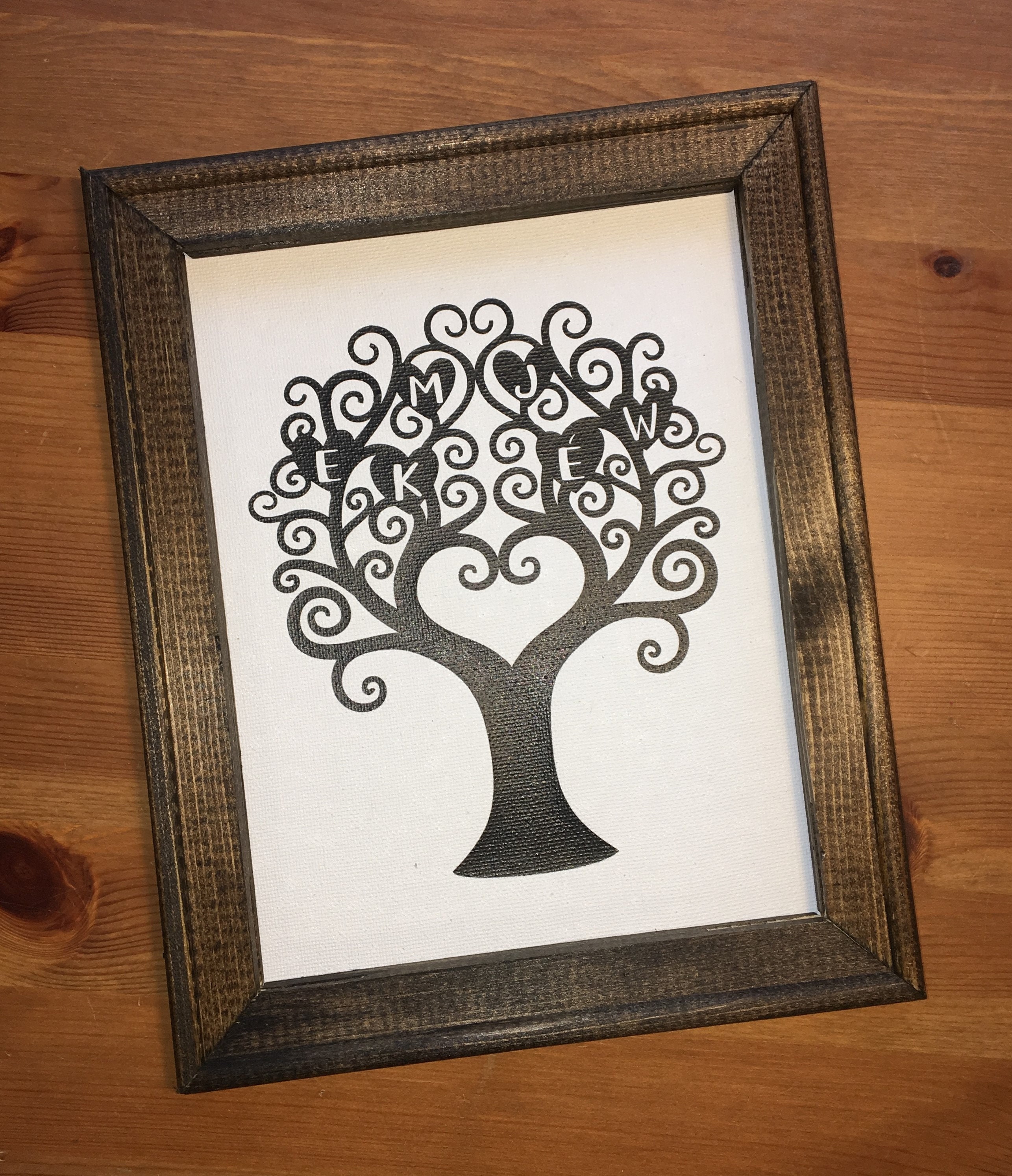 Custom Family Tree Sign Personalized Family Tree Wall Art | Etsy