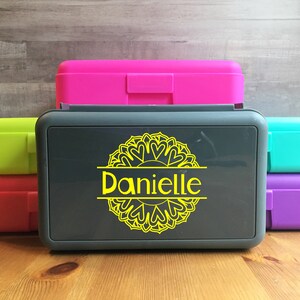 Personalized Mandala Pencil Box, Back to School Pencil Box, Custom Name ...