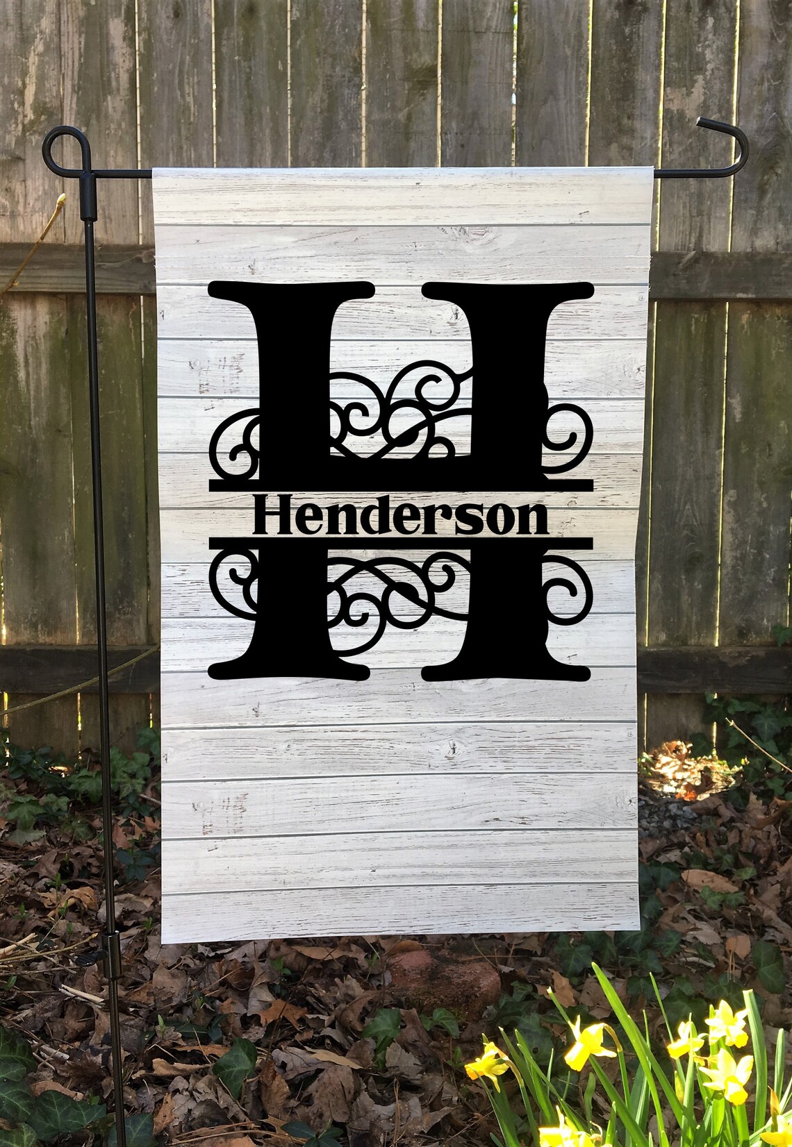 Personalized Garden Flag Monogram House Flag Farmhouse - Etsy