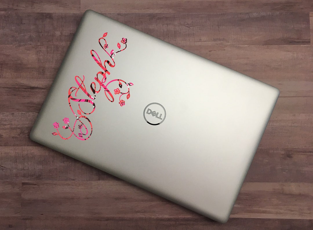 Flower Name Decal, Personalized Girls Name Sticker, Custom Name Decal ...