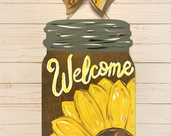 Welcome Sunflower Sunflower Farmhouse Style Rustic Fall - Etsy