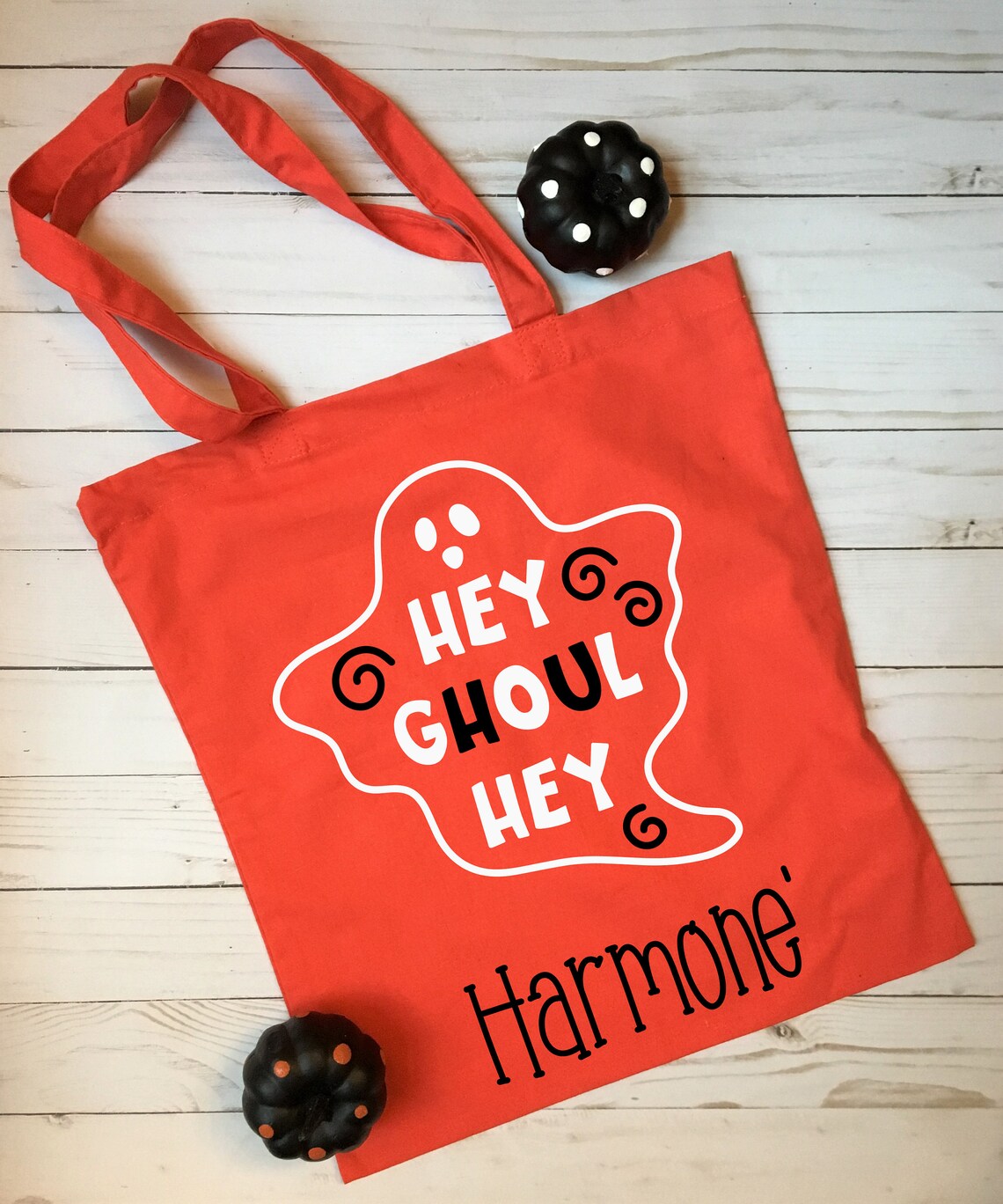 Hey Ghoul Hey Trick or Treat Bag Personalized Halloween Candy | Etsy