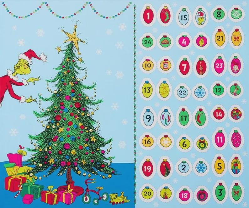 How the Grinch Stole Christmas Block Panel by Dr. Seuss Enterprises for ...