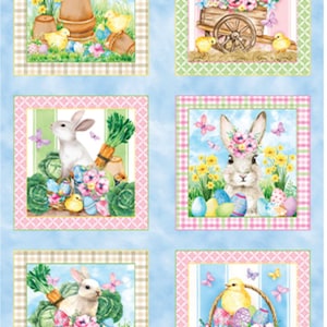 Cottontail Farms Cottontails Farm Block Panel by Nicole Decamp From ...
