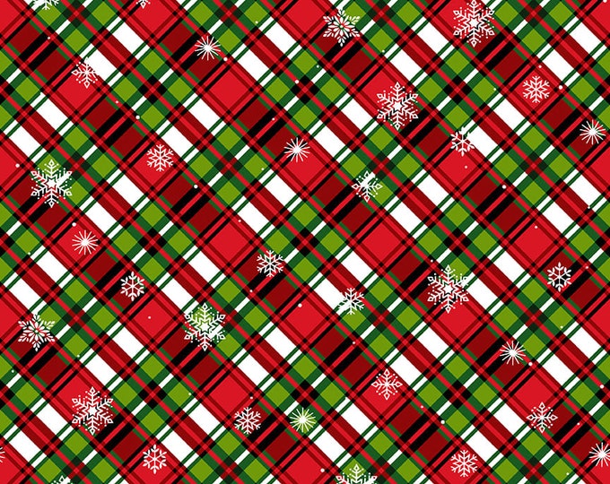 Peace on Earth Plaid by Color Principle for Henry Glass & Co Inc ...