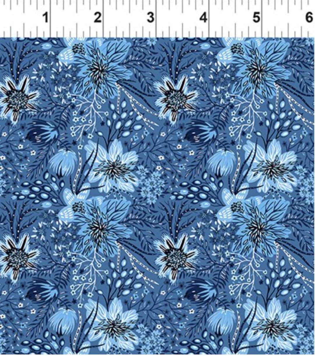 Whimsy Glorius by in the Beginning Fabrics 19WMS-1 Blue - Etsy