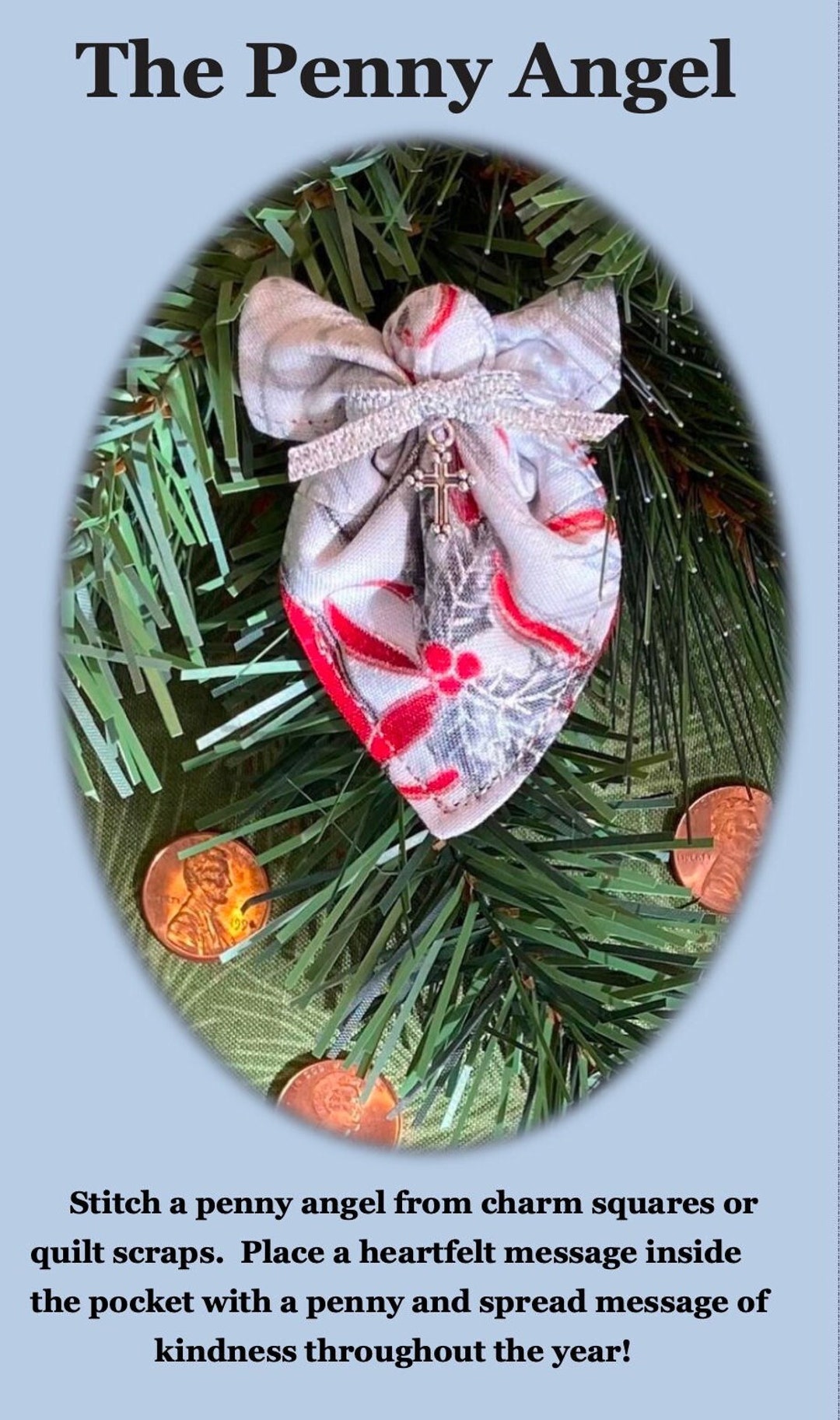 PDF Pattern for a Penny Angel Ornament Pattern by J. Minnis Designs ...