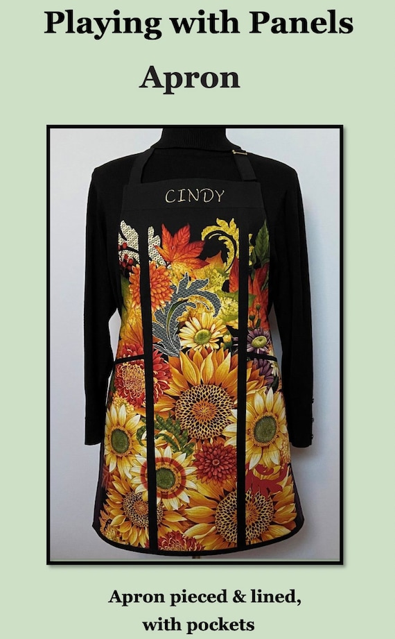 Pattern for a Playing With Panels Apron by J. Minnis Designs. - Etsy