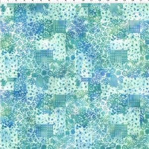Ethereal Patchwork by Jason Yenter for in the Beginning Fabrics, 5JYT-1 Cream, 5JYT-2 Teal, 5JYT ...