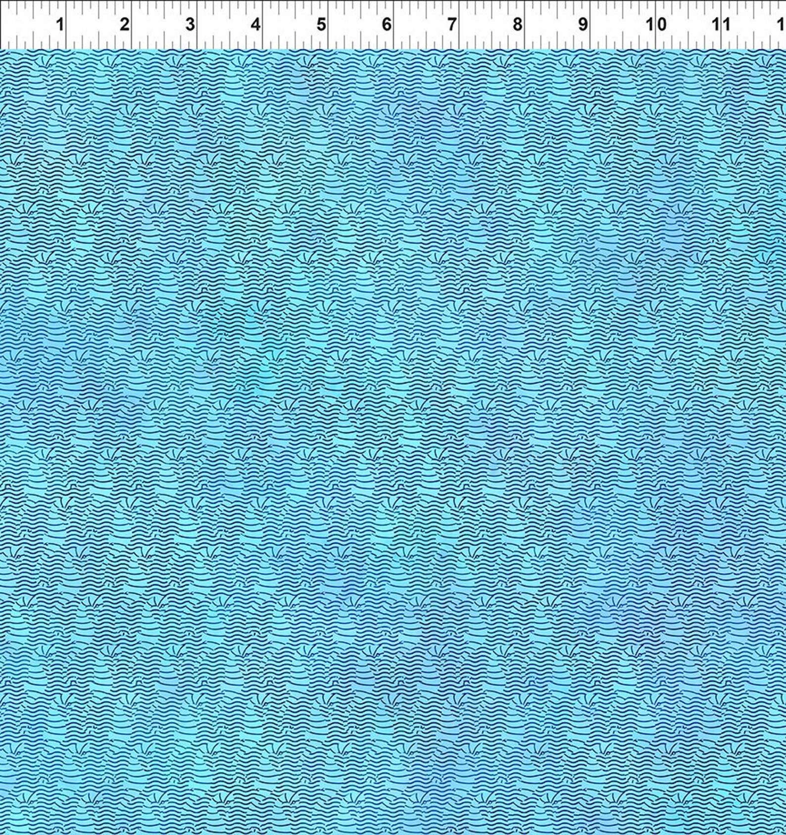 Calypso II Panel in Teal by Jason Yenter for in the Beginning. | Etsy