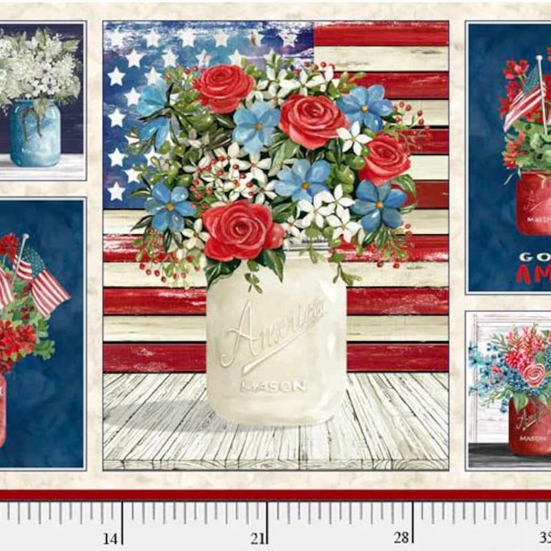 Patriotic Fabric - Etsy