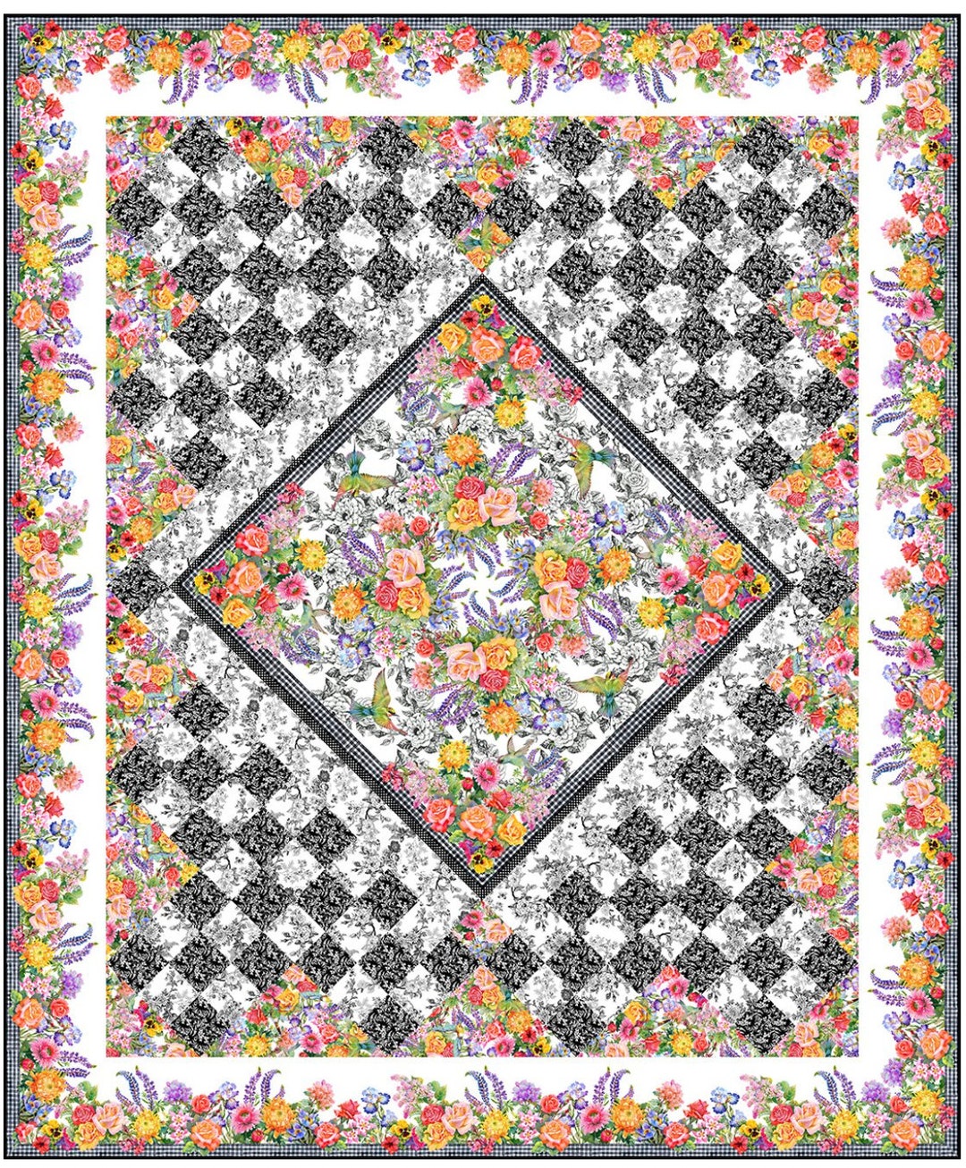 Kit to Make a Decoupage Panel Quilt by Jason Yenter for in the ...