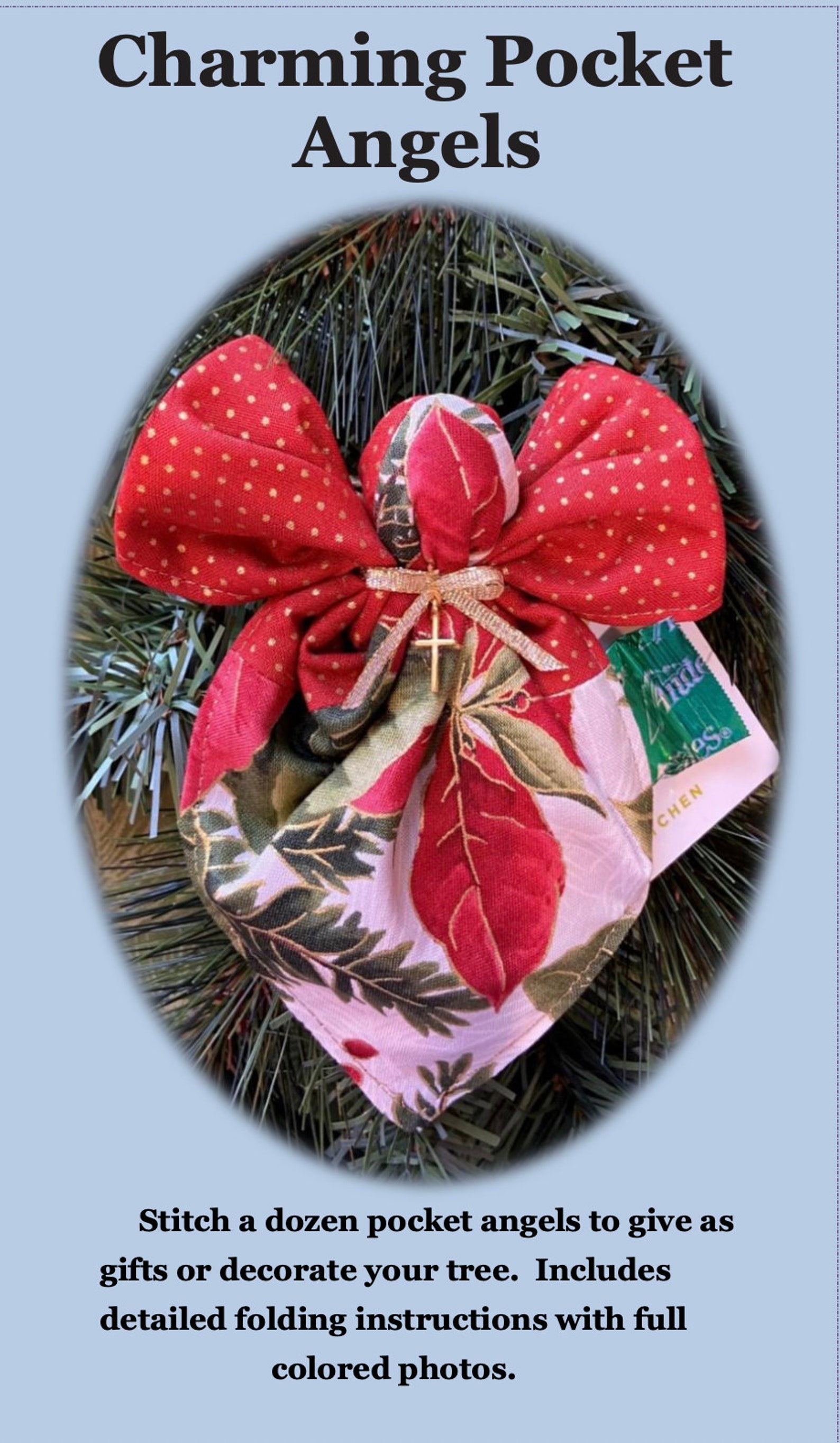 Pattern for a Charming Pocket Angel Ornament by J. Minnis Designs ...