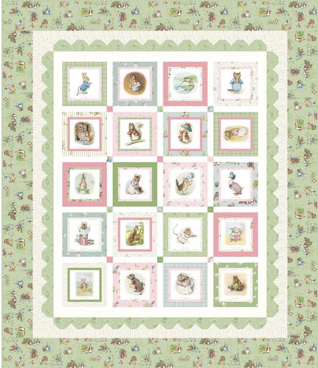 Peter Rabbit™ and Friends Panel Quilt Boxed Kit From Riley Blake KT ...