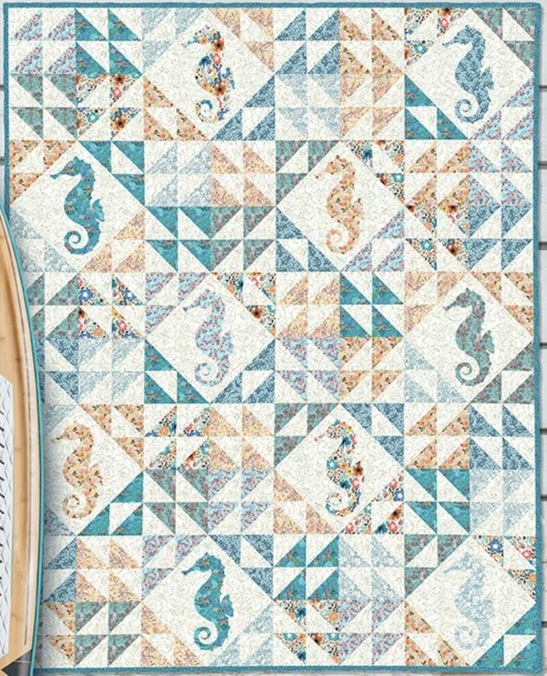 Whimsy Seahorses Kit by Jason Yenter for in the Beginning Fabrics ...