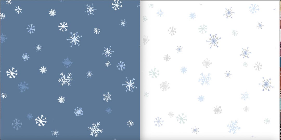 Winter Waddles Falling Snow by Sally Darby From P & B Textiles Blue5429 ...