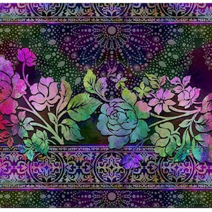 Halcyon II Blooms by Jason Yenter From in the Beginning Fabrics. 21HN-1 Multi - Etsy