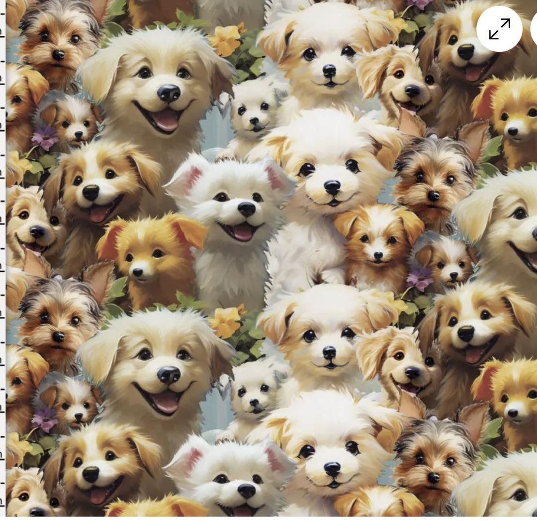 Fur-ever Friends Playful Pups for 3 Wishes Fabric 22970-MULTI - Etsy