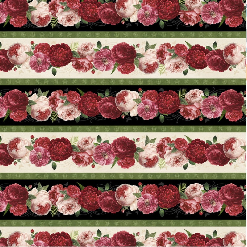 Border Print Fabric - Etsy
